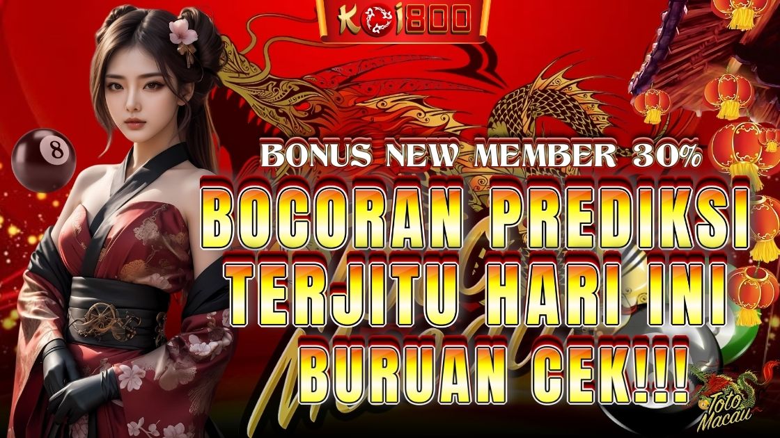 Bocoran Terbaru Koi800: Prediksi Akurat Totomacau Hari Ini!
